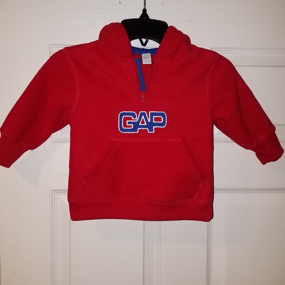 GAP | Shirts & Tops | 525 Baby Gap Fleece 4 Zip Red Hoodie | Poshmark